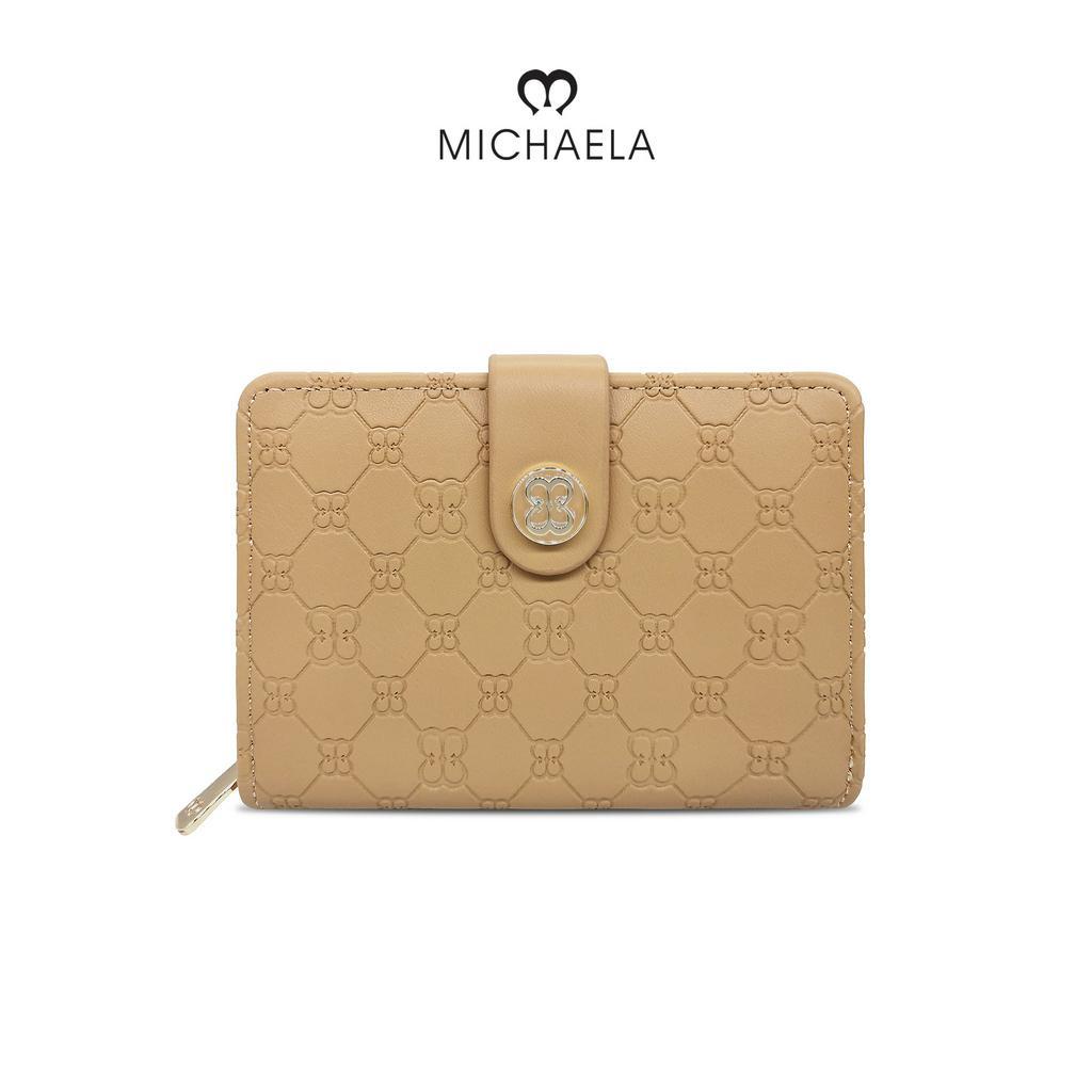 MICHAELA Short Wallet for Women Girls Spacious Compact Embossed Leather ...