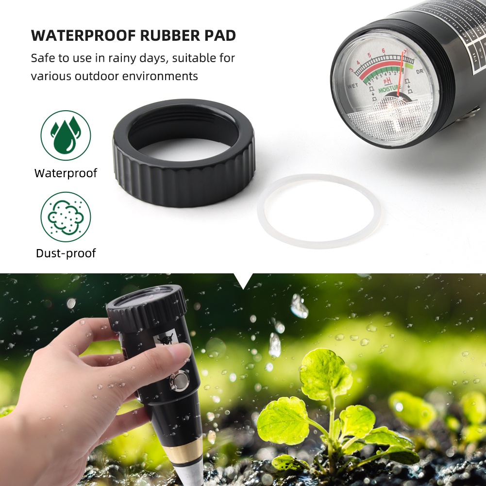 Soil pH Moisture Meter Tester Hygrometer Portable Soil Moisture Plant ...
