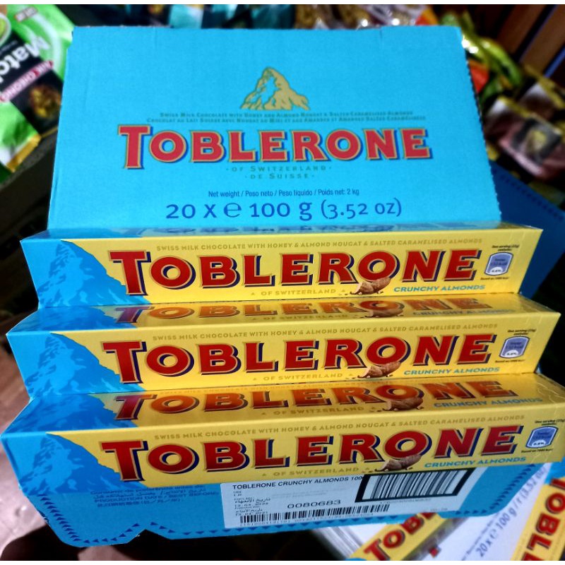 TOBLERONE Switzerland 100g per Box(20pcs inside) | Shopee Philippines