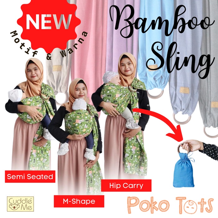 Cuddle ME RING SLING BAMBOO Baby Carrier CUDDLEME RINGSLING Cloth ...
