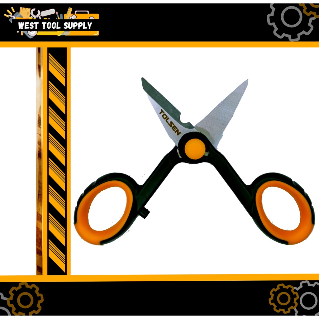 Tolsen Stainless Steel Electricians Scissor (140mm, 5.5") 30043 ...