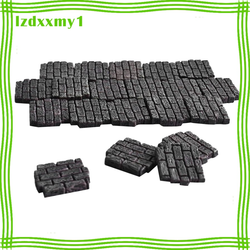 20x Miniature Resin Brick Wall Fortress Model Building Kits Landscape ...