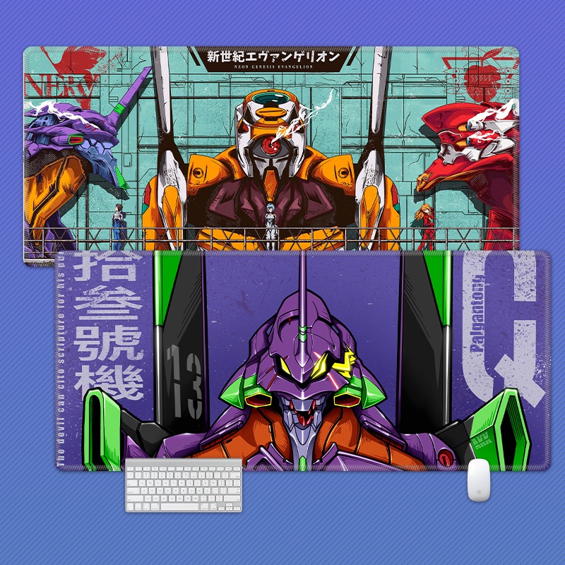 shopeeNo.1 EVA mouse pad Evangelion oversized thickened lock edge boys ...