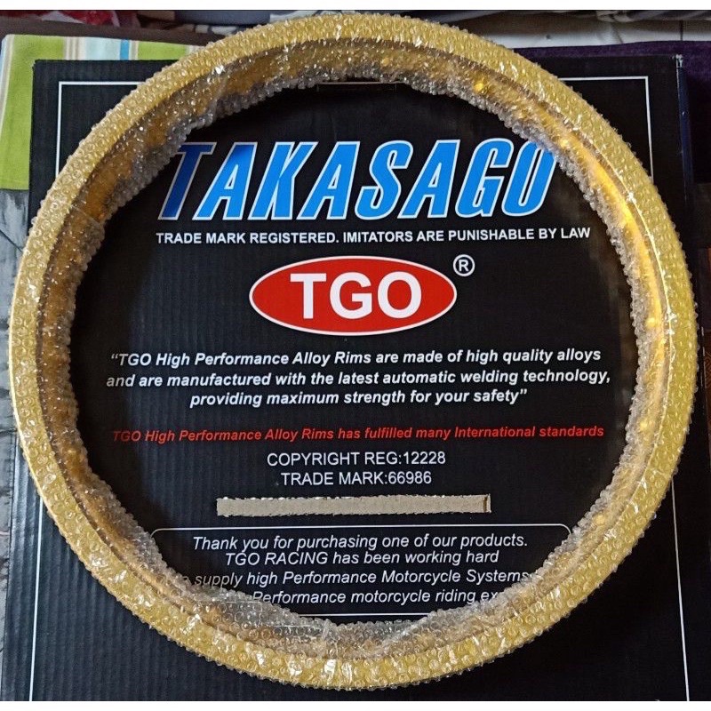 Takasago Tgo Motorcycle Rim Alloy GOLD 2.50x17 250x17 1.60x21 160x21 1 ...