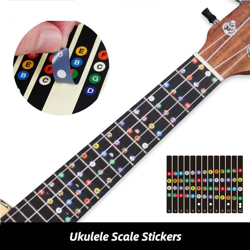Ukulele Fingerboard Scale Sticker for Begineers Ukelele Sticker for ...