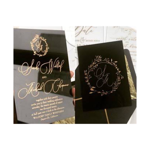 Acrylic invitation cards / acrylic invitations acrylic invitation cards ...