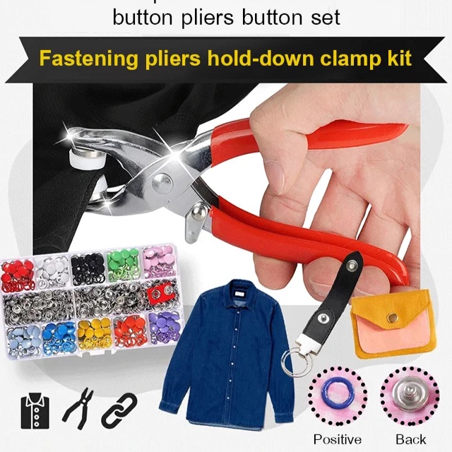 Hot Sale Snap buttons five-claw buttons pliers button set | Shopee ...