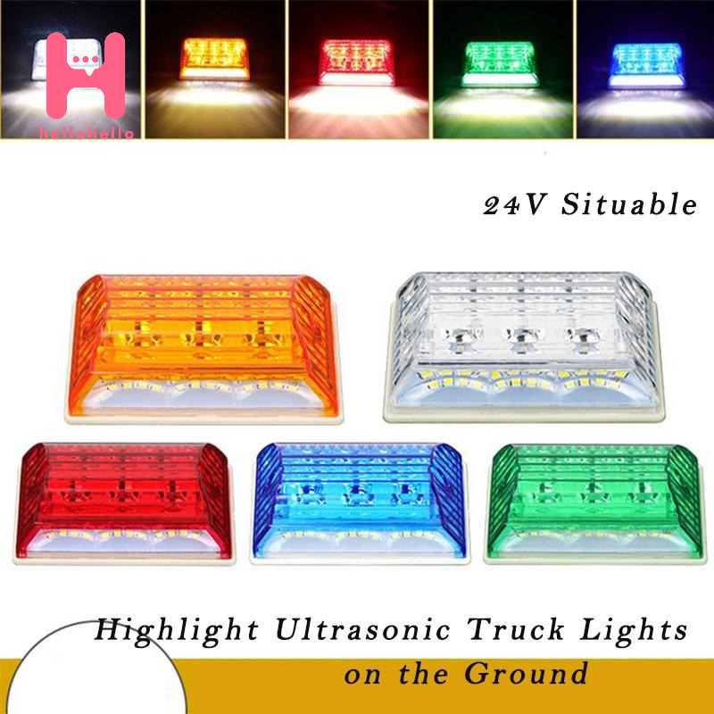 1Pcs 24V Truck Bus LED Side Lights Pickup Side Marker Truck Lights ...