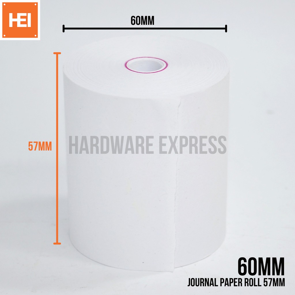 POS Journal Paper 57X60MM (non-thermal) 1ply adding machine roll ...