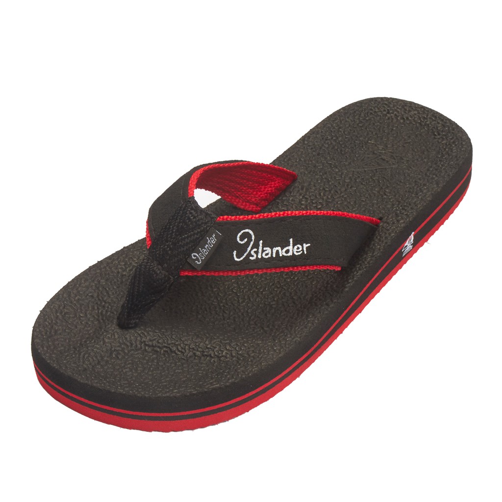 Islander Benz Kids 3X (Black / Red) - Slippers for Kids | Shopee ...