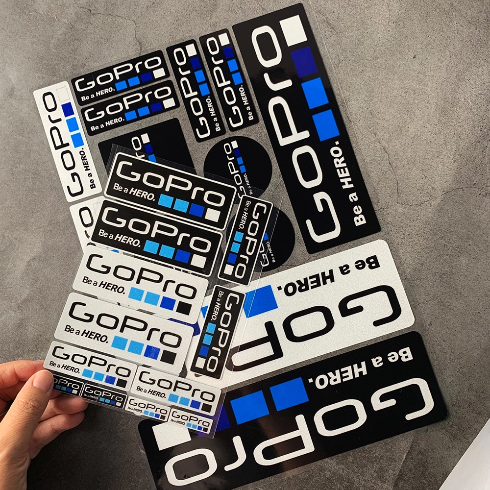 Gopro Logo Reflective Sticker Extreme Sports Motorcycle Trunk Body ...