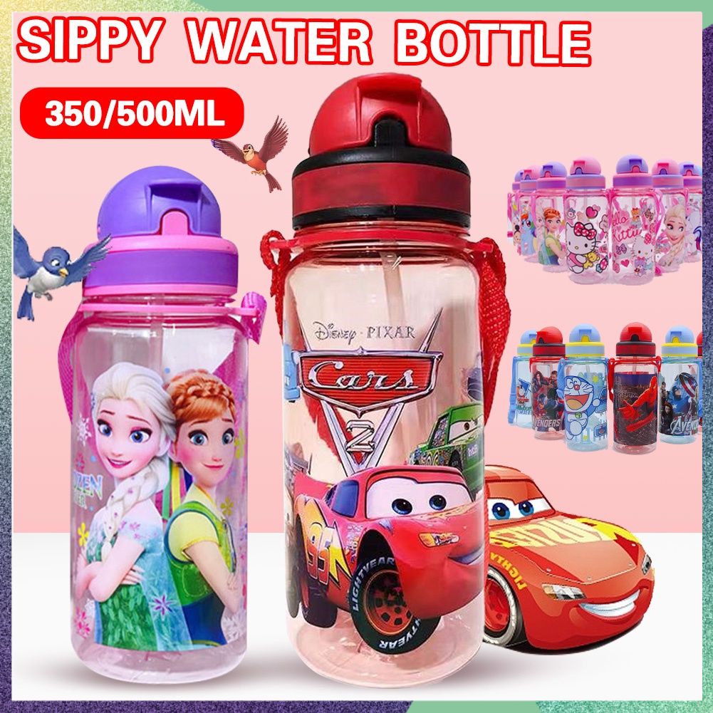 1pcs 350 / 500ml kids tumbler Frozen Disney princess Cartoon Mickey ...