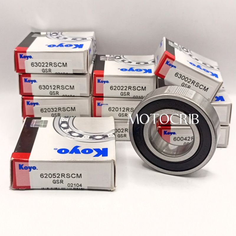 Rubber Sealed KOYO Bearing Japan Quality 6300/6301/6302/6004/6205/6200/6201/6202/6203 | Shopee ...