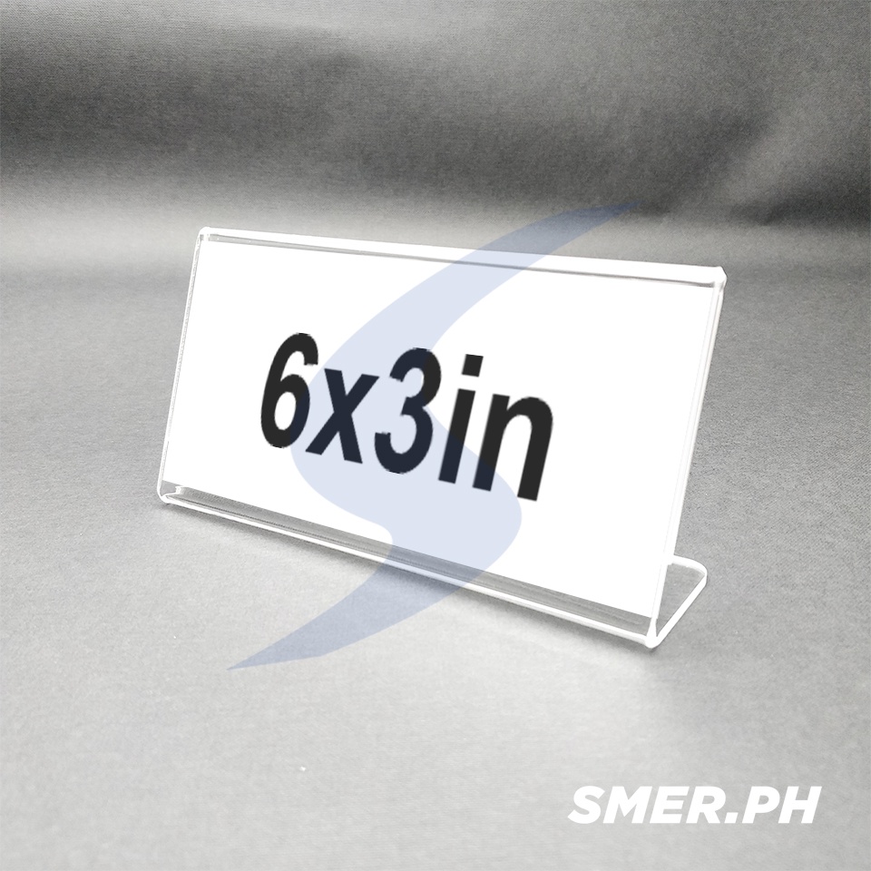 Acrylic Landscape 6x3 inches Holder Menu Display Stand for Business ...