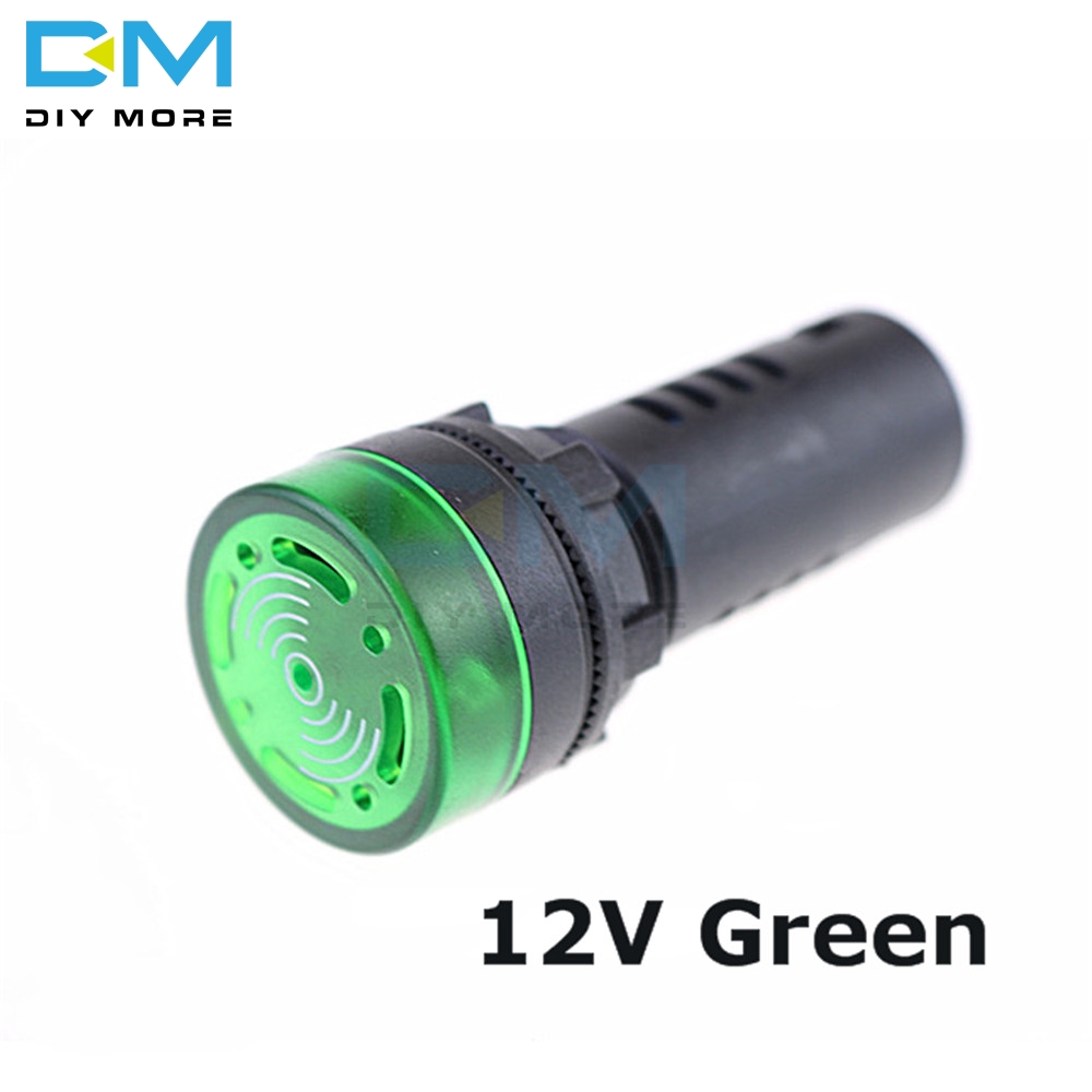 DIYMORE Ad16-22sm Dc 12v 24v 110v 220v Led Light Flash Alarm Buzzer Signal Indicator Warning ...