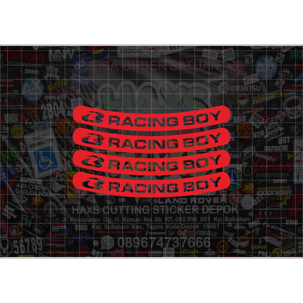 RCB Racing Boy Rim Sticker Cutting | Shopee Philippines