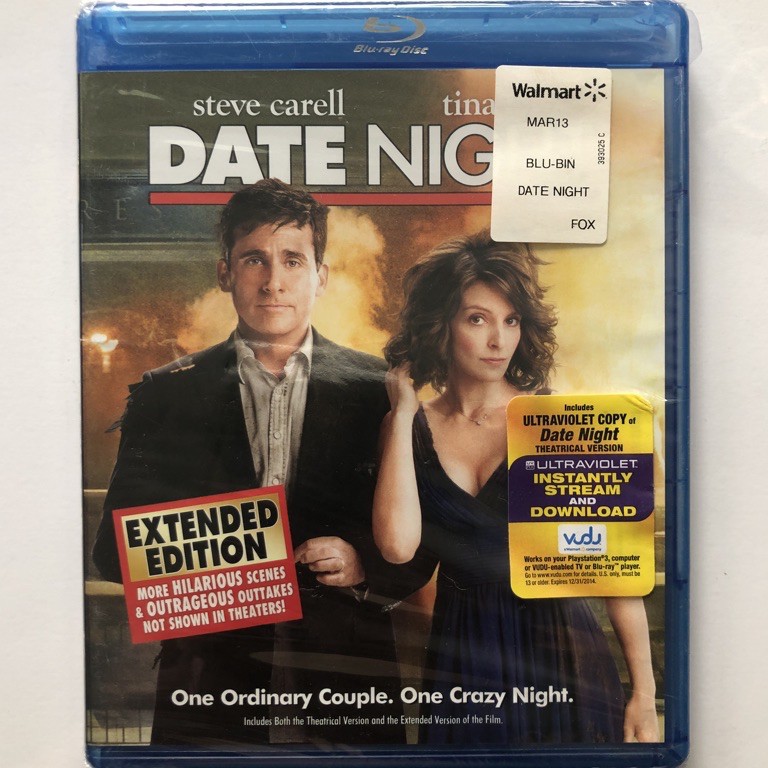 Date Night Blu-ray Movie (Extended Edition, Sealed And New) | Shopee ...