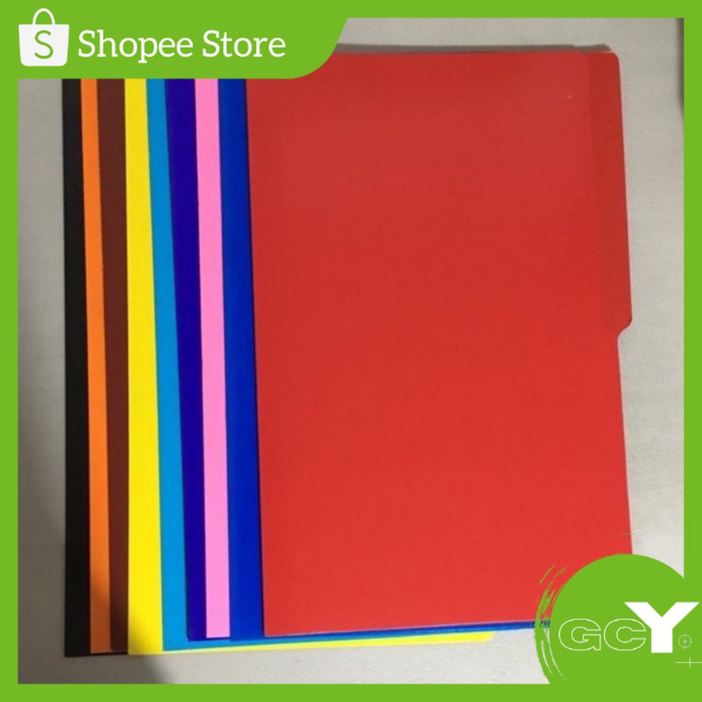 GCY Folders, Folder Long/Short Plastic/Paper Folder White/Colored ...
