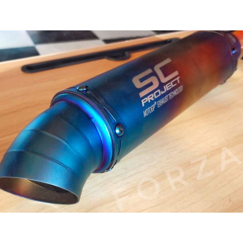 SC TITANIUM PIPE EXHAUST MUFFLER XRM RAIDER SNIPER150 SMASH CLICK NMAX ...