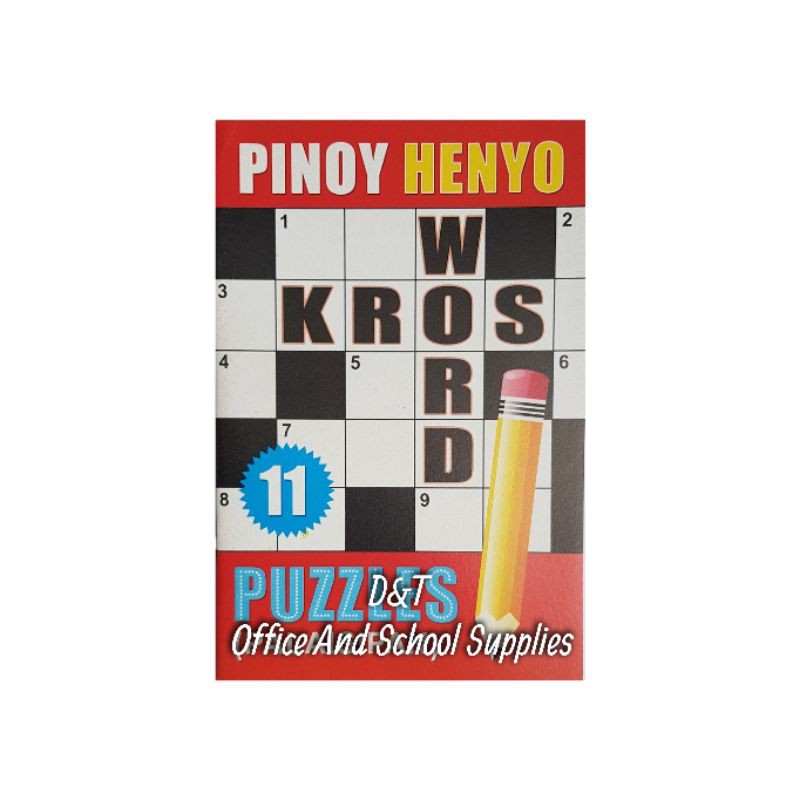 Crossword Puzzle (Tagalog) (#11-#20) | Shopee Philippines