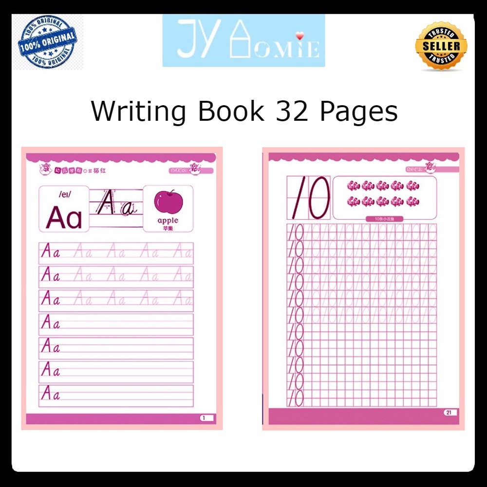 Writing Book English 123 Writing Book Early Learning Book For Kids Buku ...