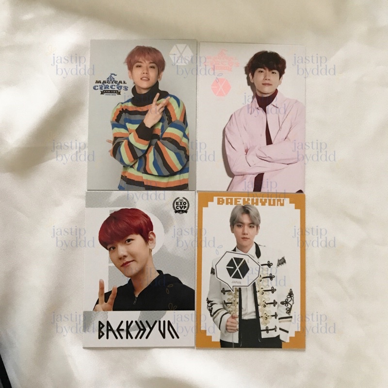 Photocard MAGICAL CIRCUS, EXO CUP, JAPAN ADVENTURE BAEKHYUN BBH PC FC ...