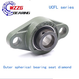 WZZG 1PCS outer spherical bearing diamond seat UCFL201 UCFL202 UCFL203 UCFL204 UCFL205 UCFL206 ...