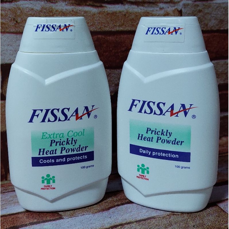 Fissan Prickly Heat Powder Daily Protection + Extra Cool 100 grams each ...