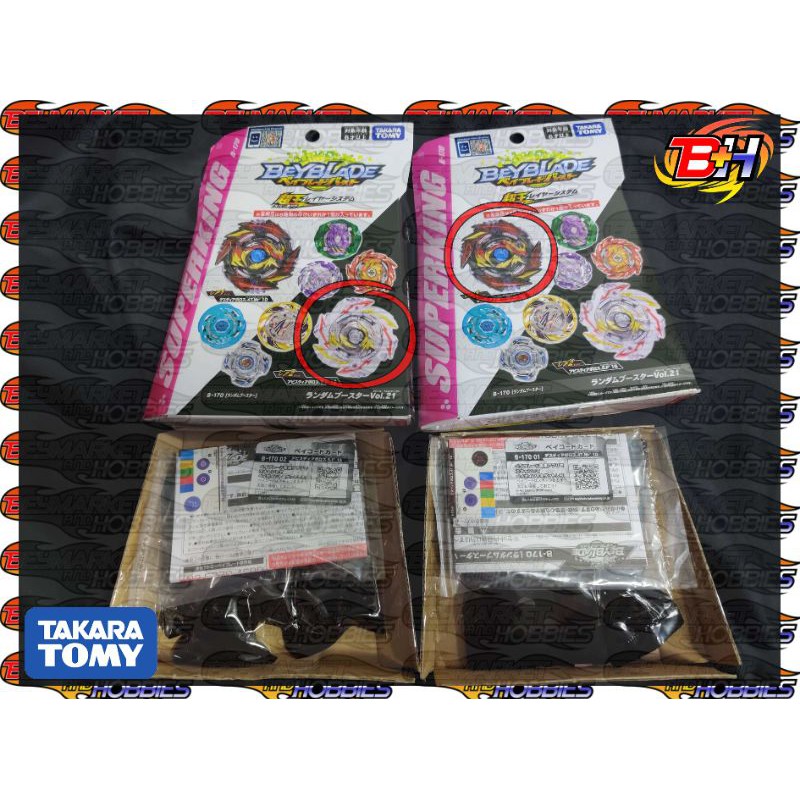 Takara Tomy B-170 Random Booster Vol. 21 Death + Abyss Prize Bey ...