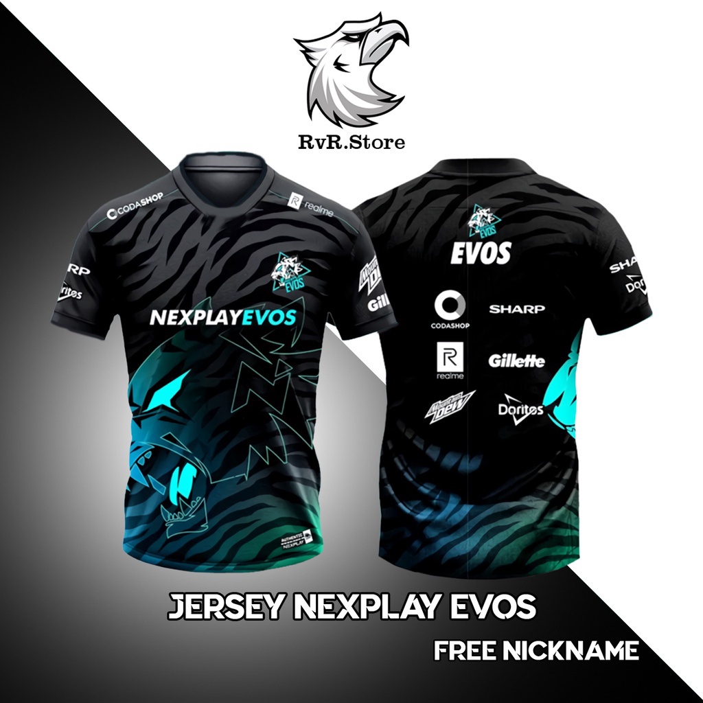 Jersey Clothes NEXPLAY EVOS T-Shirt 2022 GAME ML PUBG | Shopee Philippines