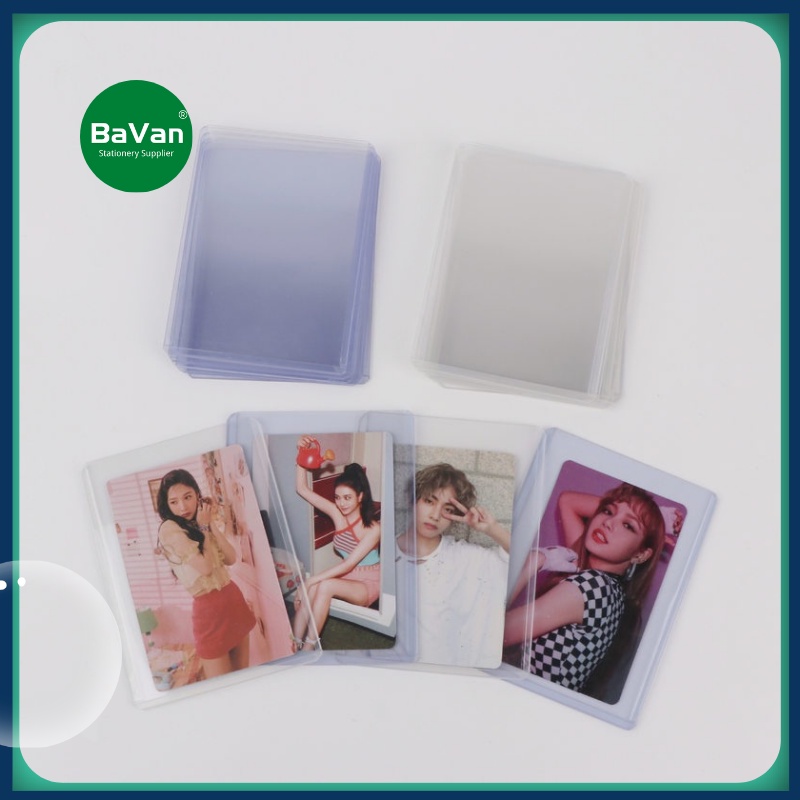 35PT Toploader Thick Photocard Protector Transparent Sleeves DIY Gaming ...