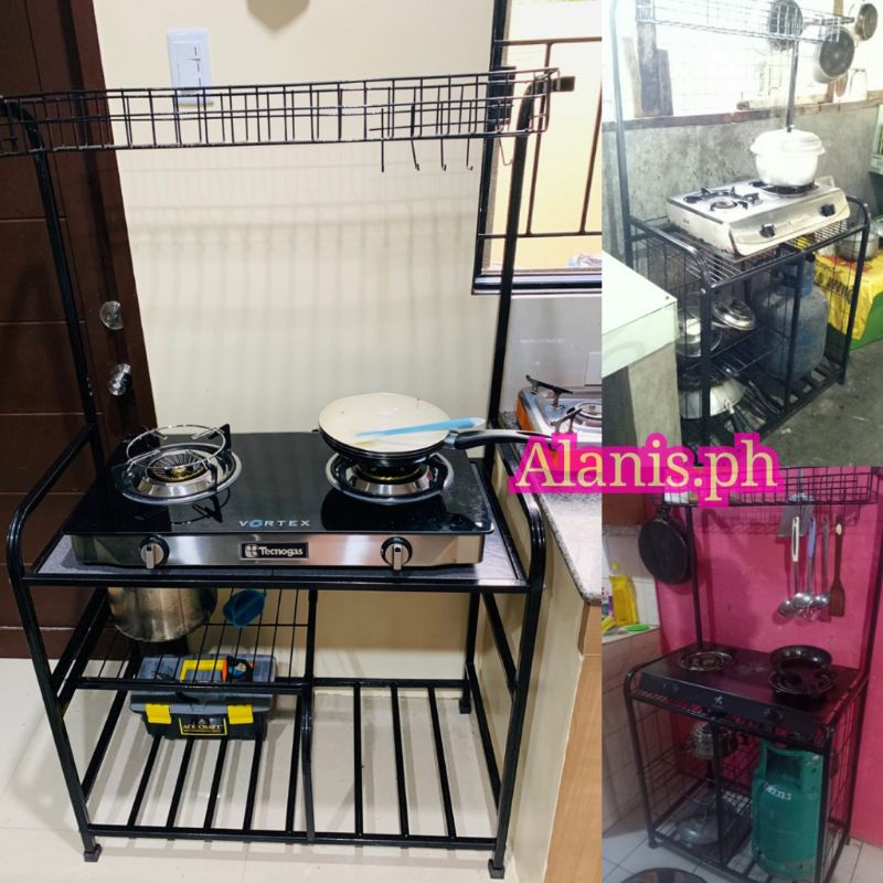 DOUBLE BURNER GAS STOVE STAND | KITCHEN RACK | METAL HEAVY DUTY | GAS ...