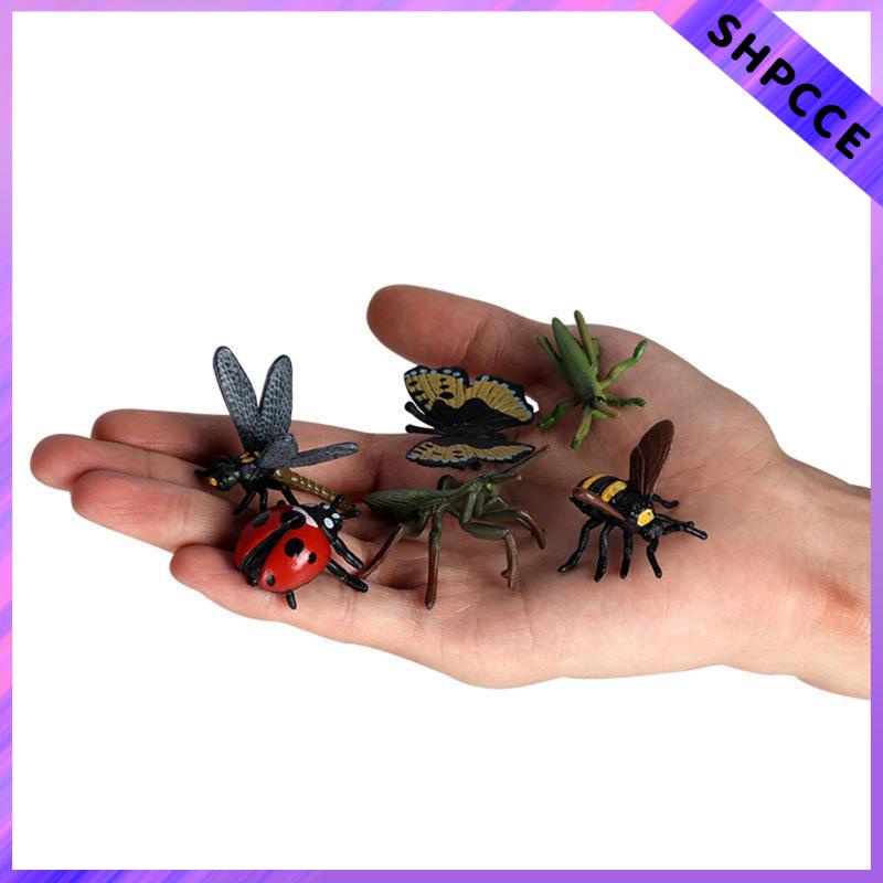 12 Pack Figures Assorted Bugs Lifelike Figurines for Children Education ...
