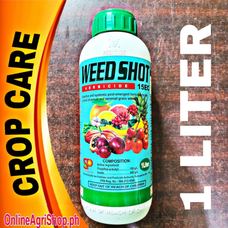 WEED SHOT 15 EC (1 LITER) FLUAZIFOP-P-BUTYL BY S&P | Shopee Philippines