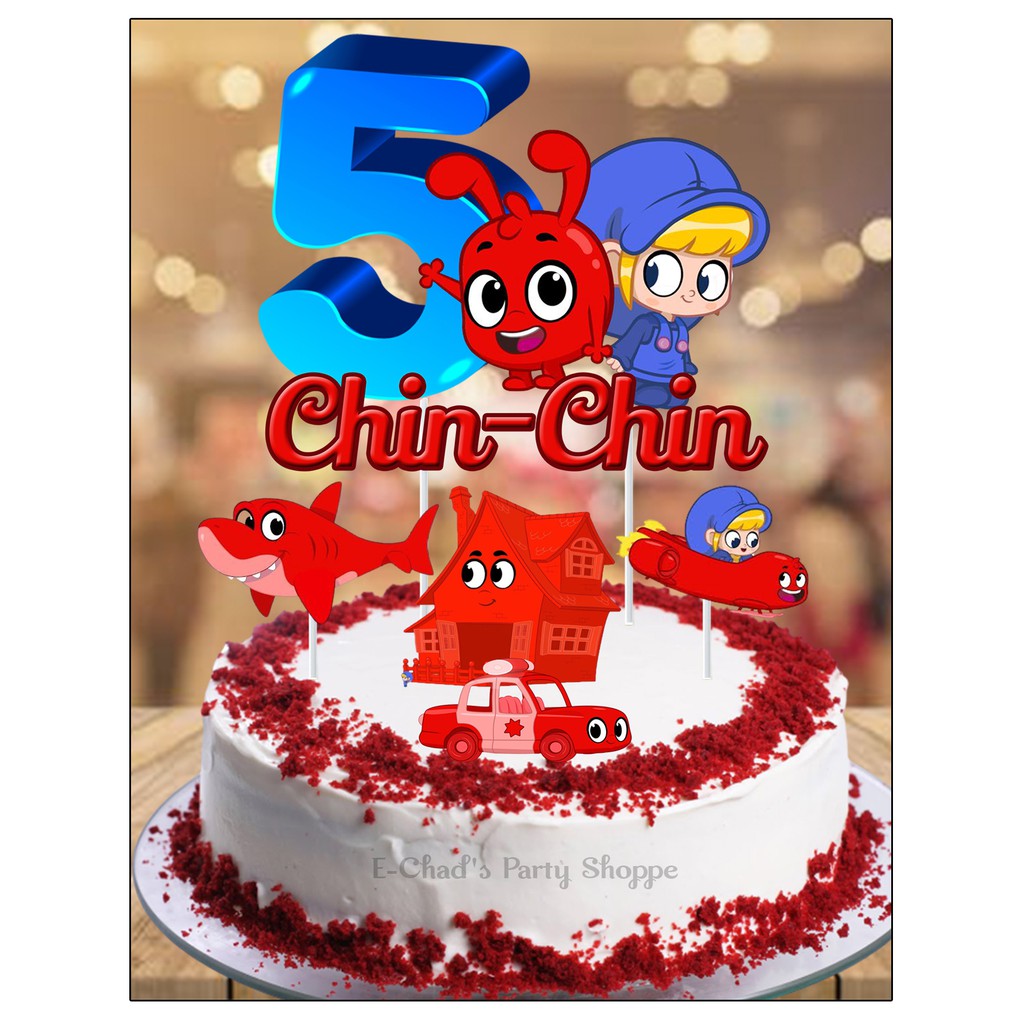 MORPHLE & MILA Cake Topper Set (FREE Customize Name & Age) | Shopee ...
