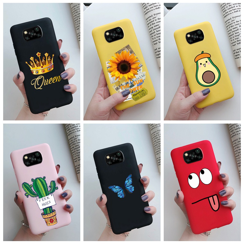 Casing For Xiaomi Poco M3 X3 Pro NFC Slim Matte Soft Silicone TPU Cute ...