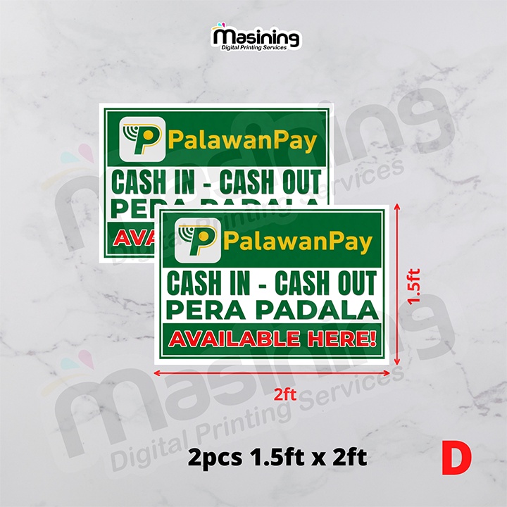 Business Tarpaulin - Palawan Pay 3ft x 2ft / 1.5ft x 2ft | Shopee ...