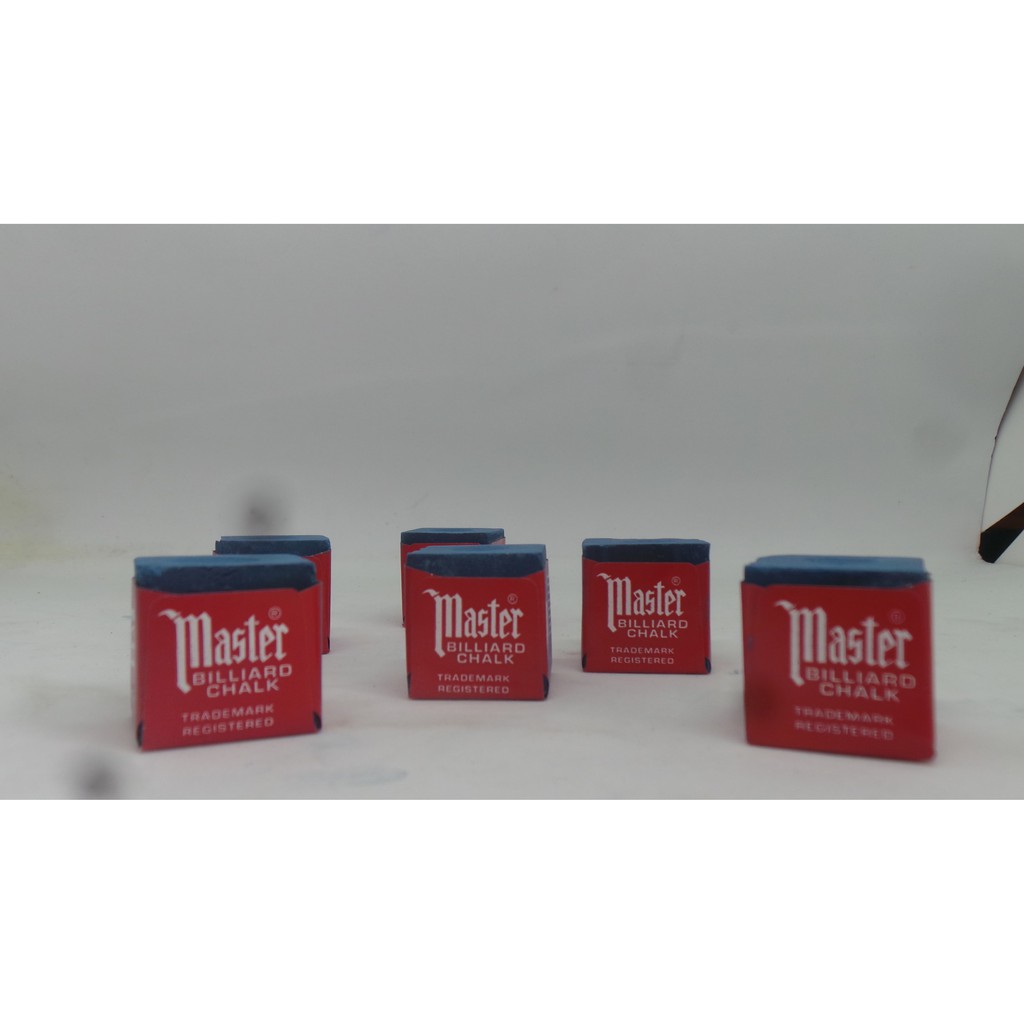 BILLIARD MASTER BLUE TISA 6 PCS CUE STICK CHALK panlagay sa tako ng ...