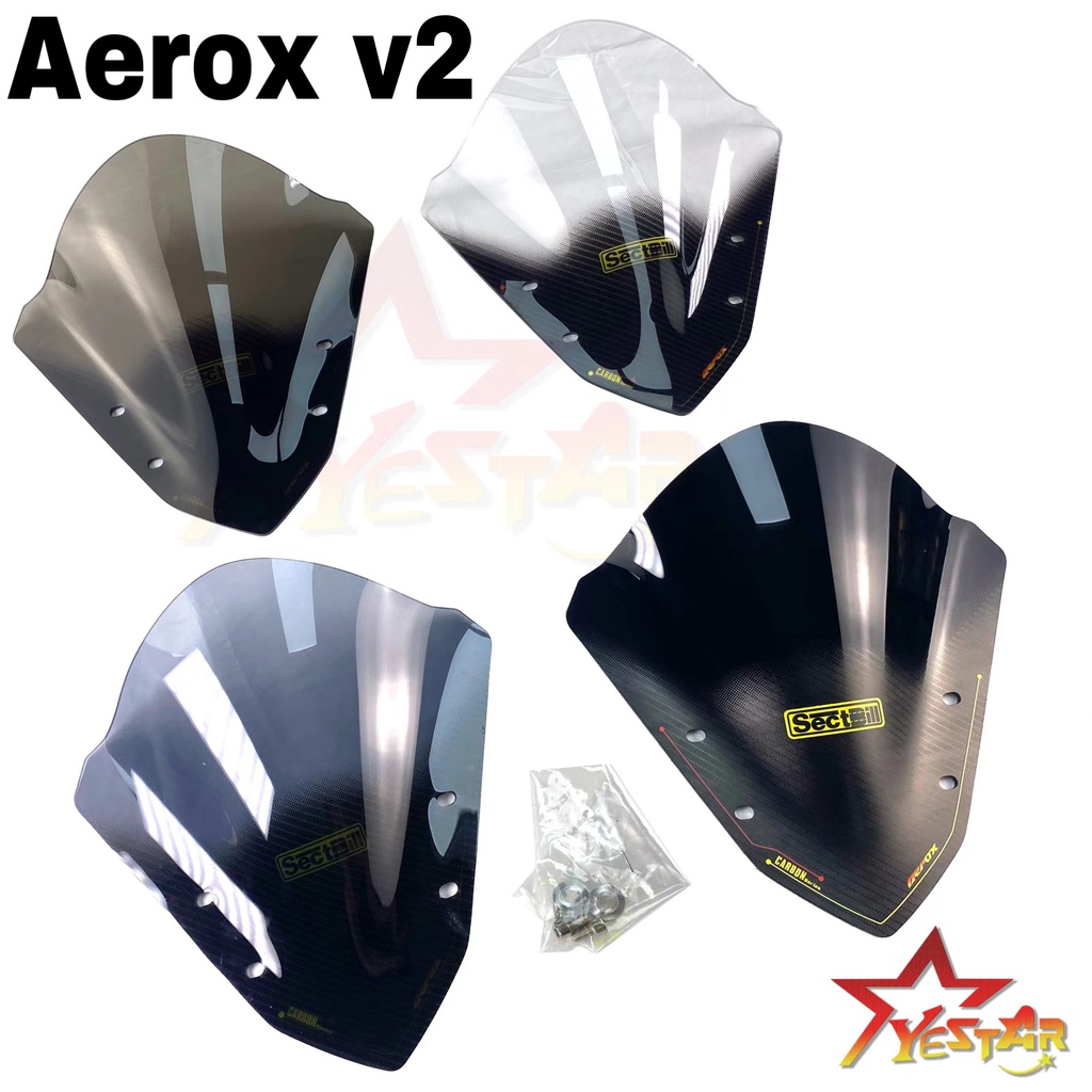 COD 1 PC Yamaha Aerox v2 Sectbill Windshield Visor Motorcycle ...
