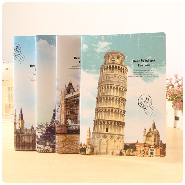 LANDMARKS KOREAN NOTEBOOKS (Paris, London, Eiffel Tower) | Shopee ...