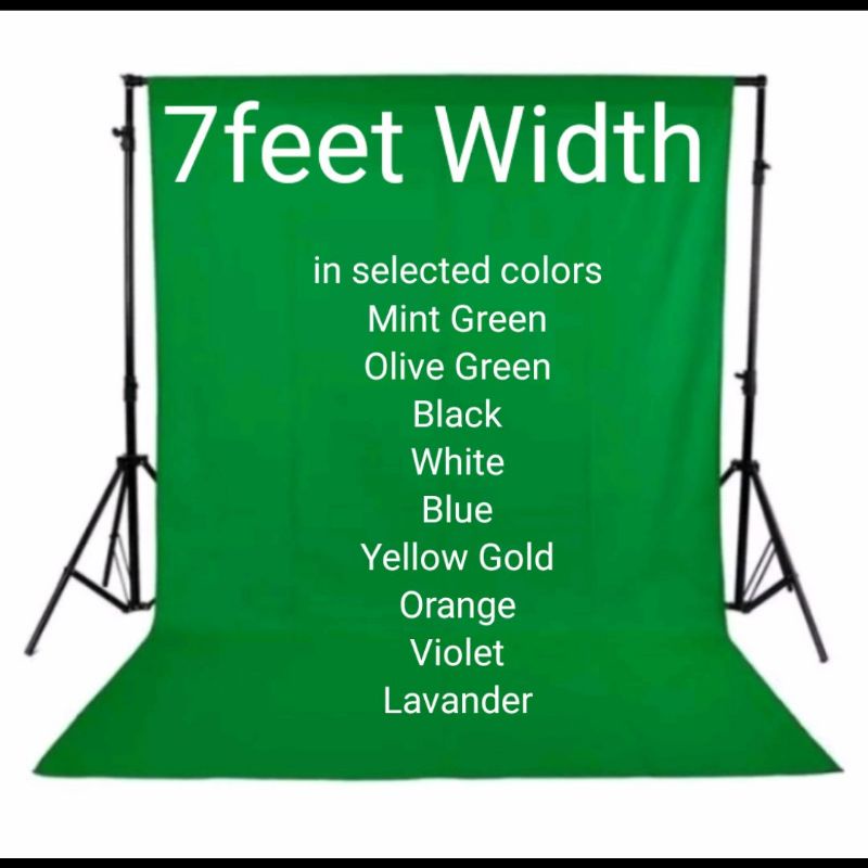 BACKDROP CLOTH PER YARDS GREENSCREEN PHILIPINNES (MANIPIS) | Shopee ...