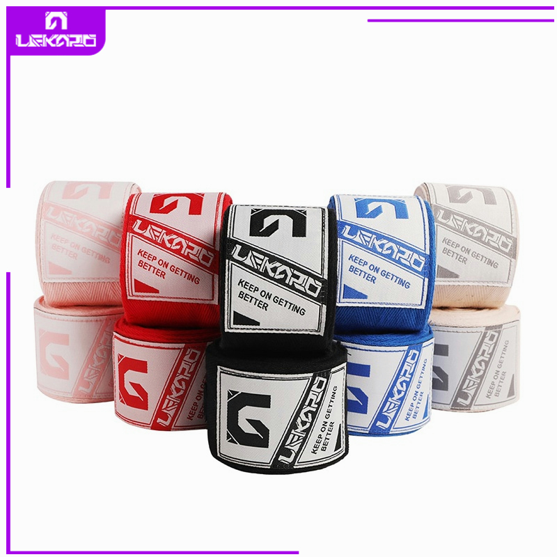 Lekaro 2 Rolls 4m Boxing Stretch Cotton Band Sanda Muay Thai Wrist ...