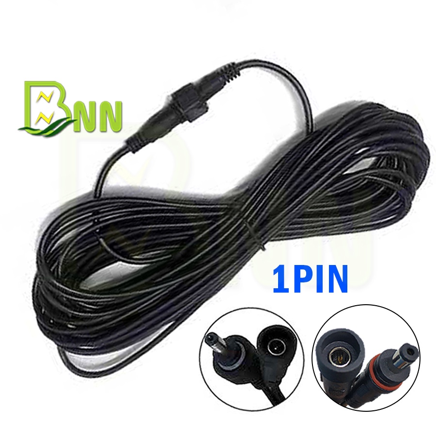 BNN DC 1PIN SMALL AND BIG SOLAR EXTENSION CONNECTOR CABLE WIRE 5 METERS ...