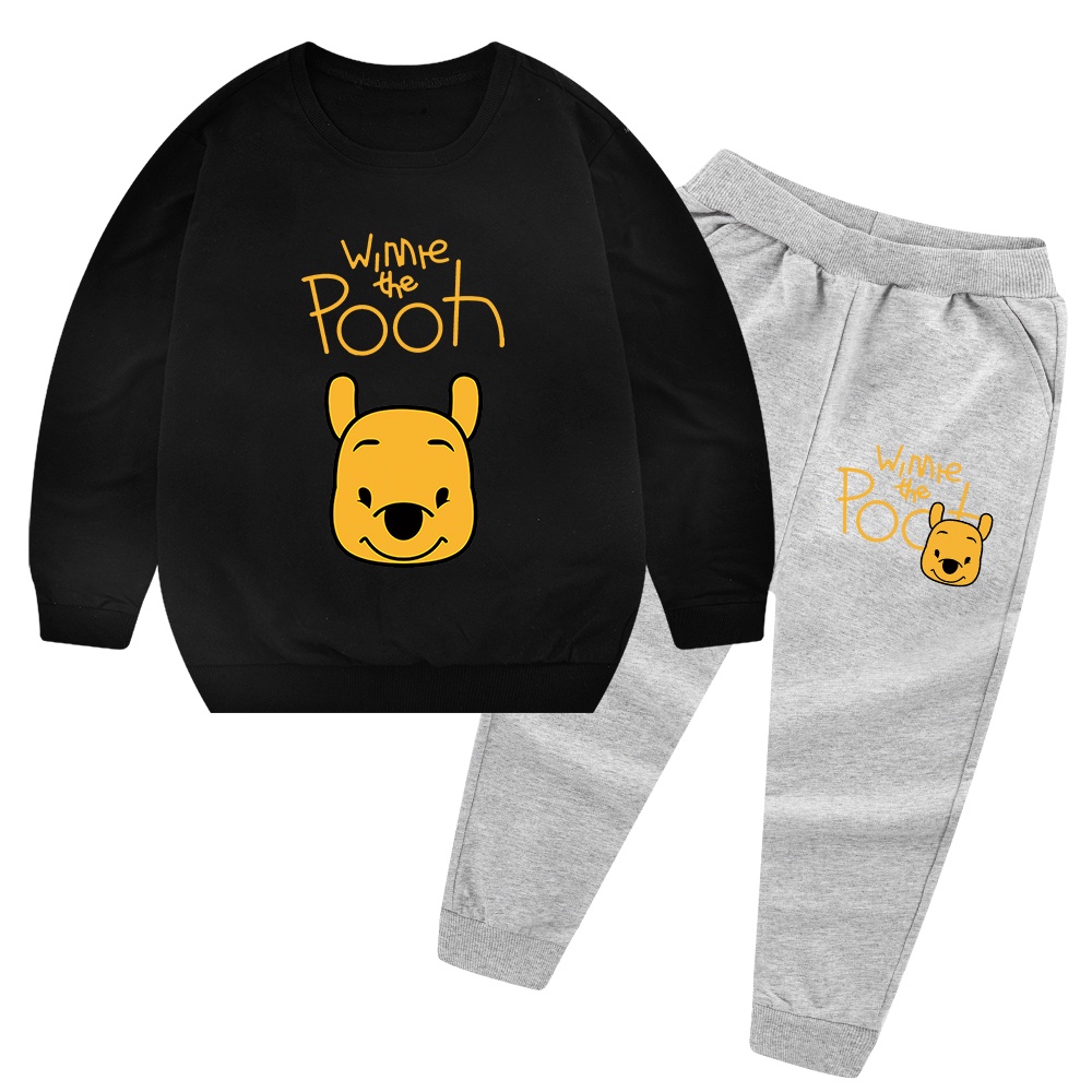 Disney Winnie the Pooh Popular Cartoon Jacket Kids Cute Multicolor Crew ...