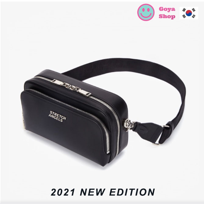 STRETCH ANGELS New Basic Panini bag Black 3-way crossdoby bag | Shopee ...