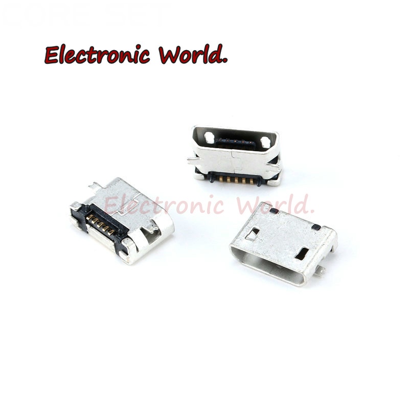 20 MICRO Full Stickers USB Female Socket Patch With Column Mike 5P ...