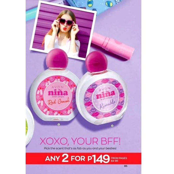 AVON Niña Splash Cologne Kissable 75ml | Shopee Philippines