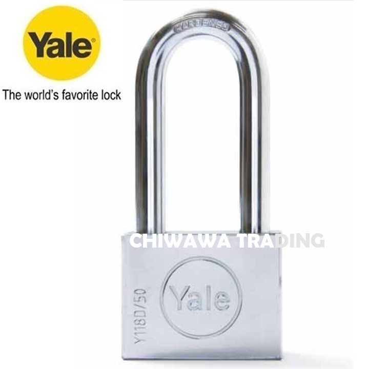 Yale Y118D/50/162/1 Silver Series Outdoor Brass / Satin Padlock (Baron ...
