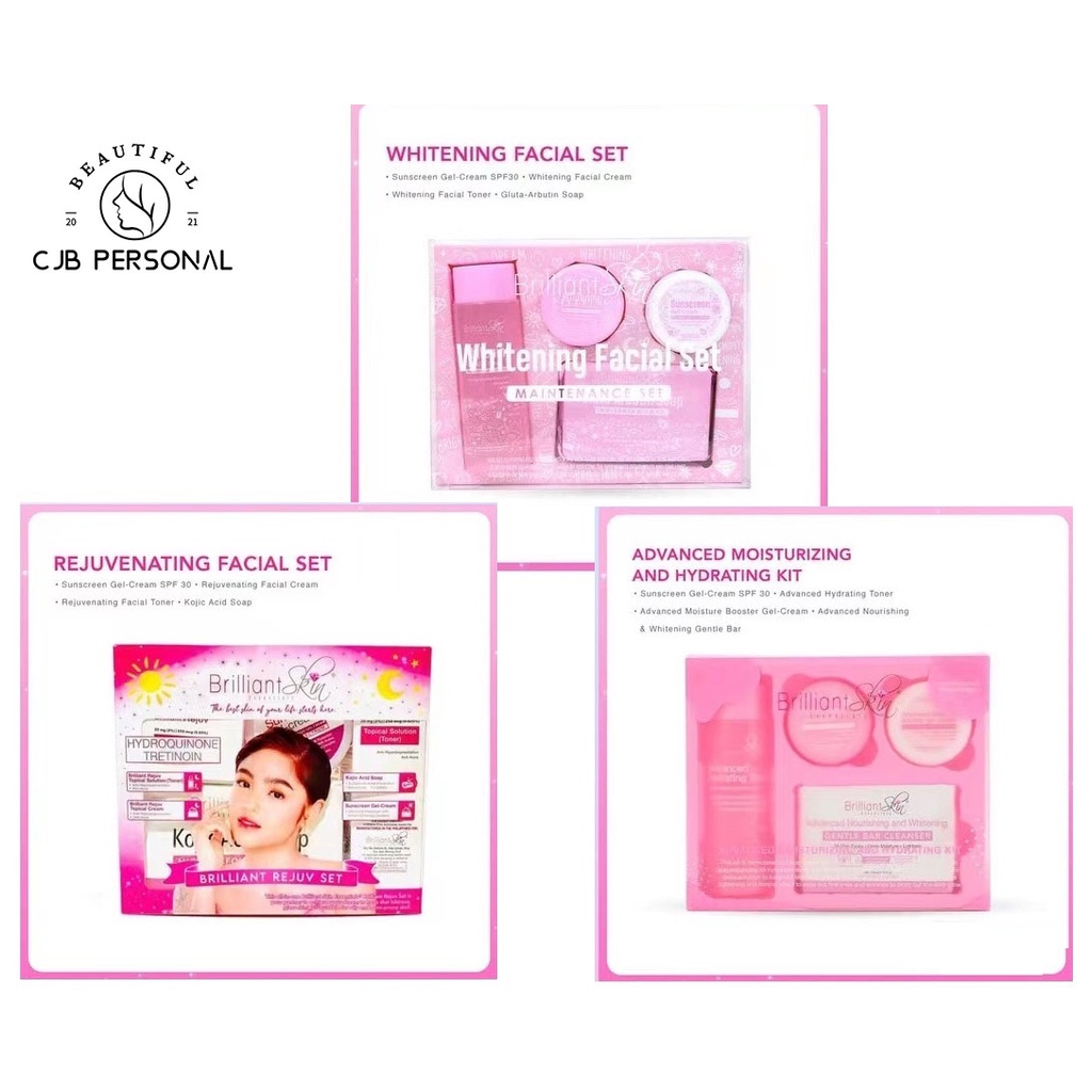 BRILLIANT SKIN ESSENTIALS Facial Skin Care Sets (Hydrating, Whitening ...