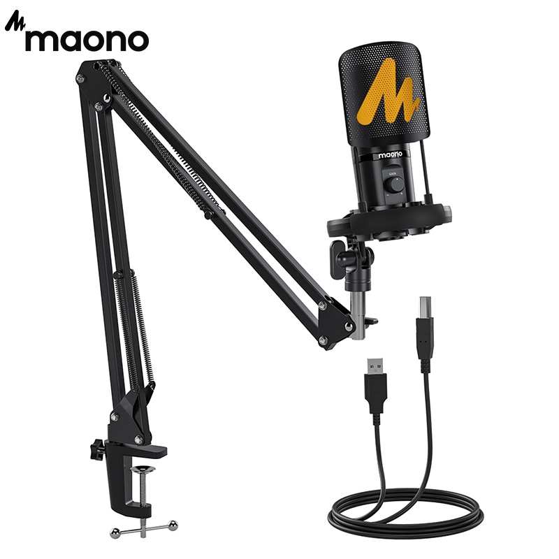 MAONO USB Microphone Professional Condenser Computer Mic with Gain PoP ...